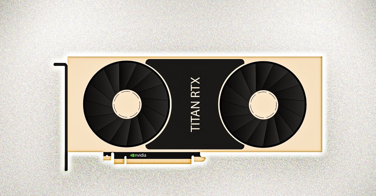 Plantilla vectorial Nvidia Titan RTX de alta calidad 2D