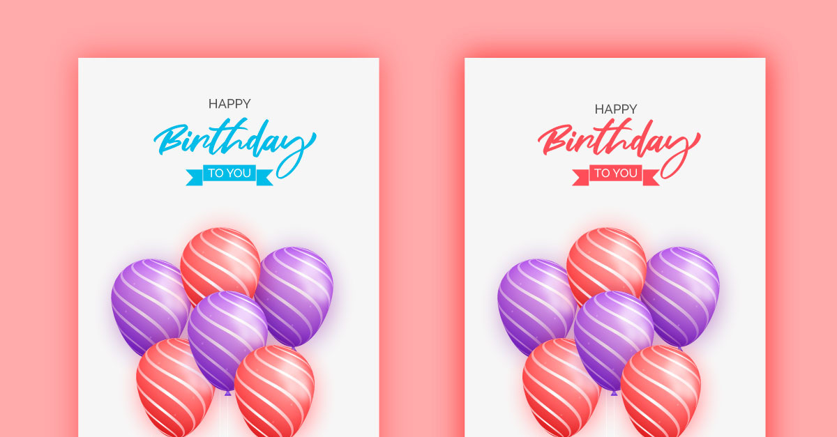 Balloon Birthday Card Design Beautiful Balloons Bundle Of Birthday Fun