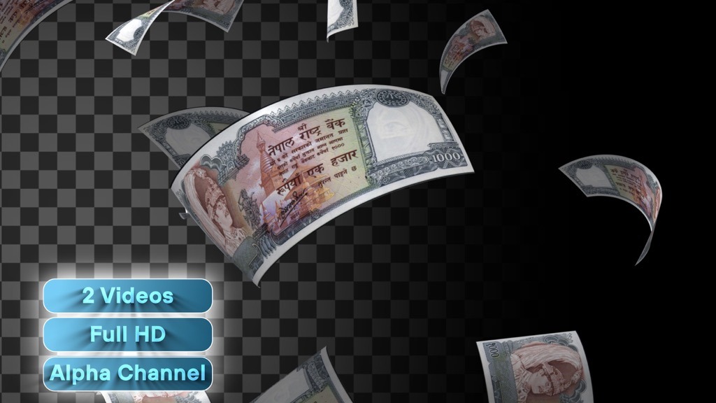 Falling Nepal Money Banknote Background - TemplateMonster