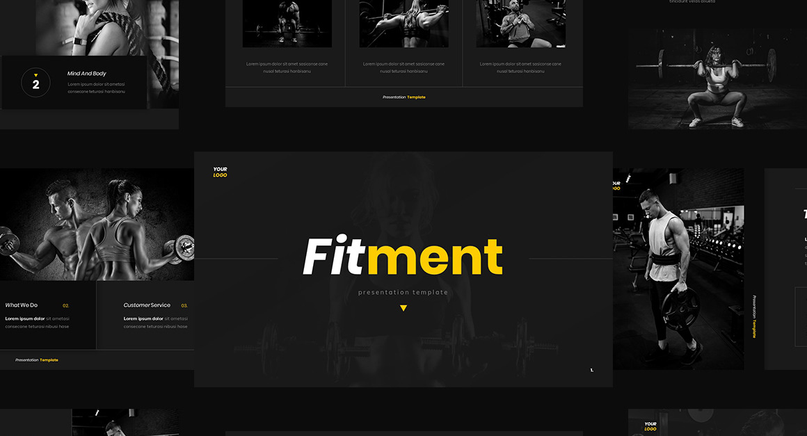 Fitment - Fitness Google Slides Template - TemplateMonster