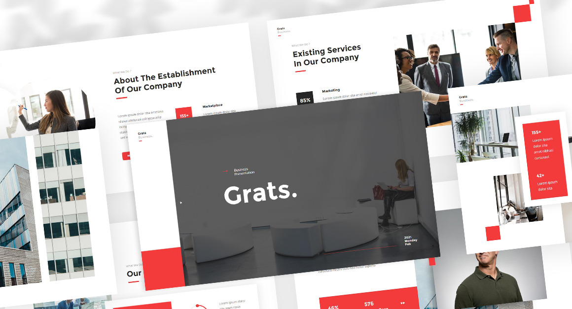 Gras - Modèle PowerPoint d'entreprise - TemplateMonster