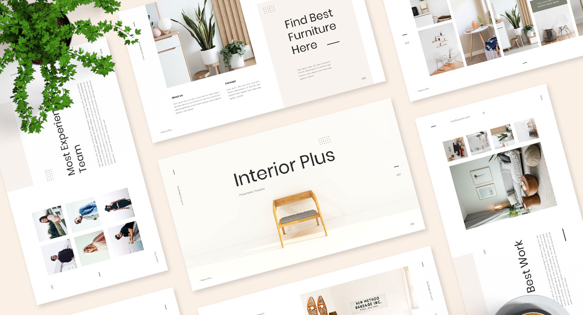 Interior Plus - Powerpoint Interior #329411 - TemplateMonster