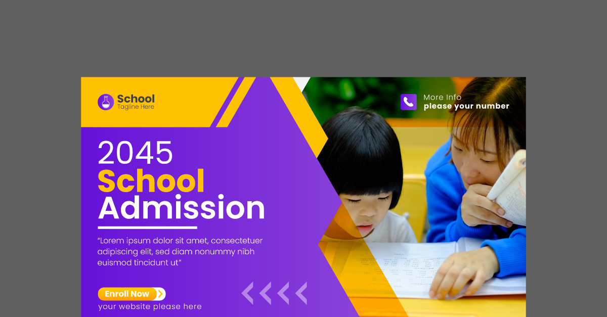 Vector Back to school web banner post social media post banner template
