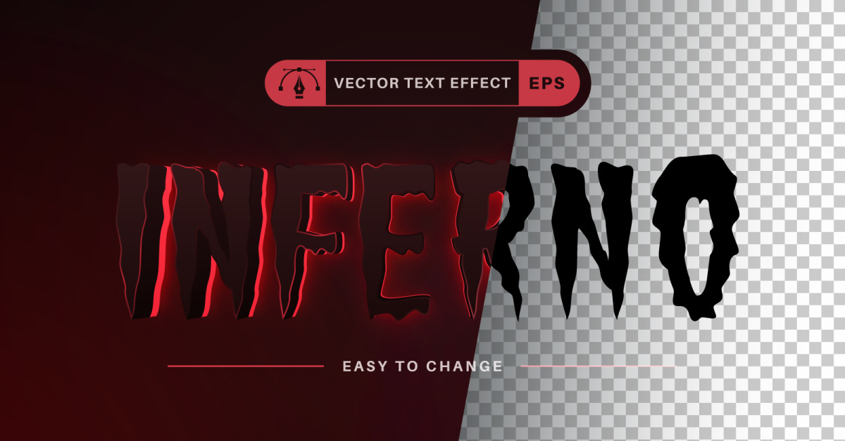 Inferno - Editable Text Effect, Font Style 2