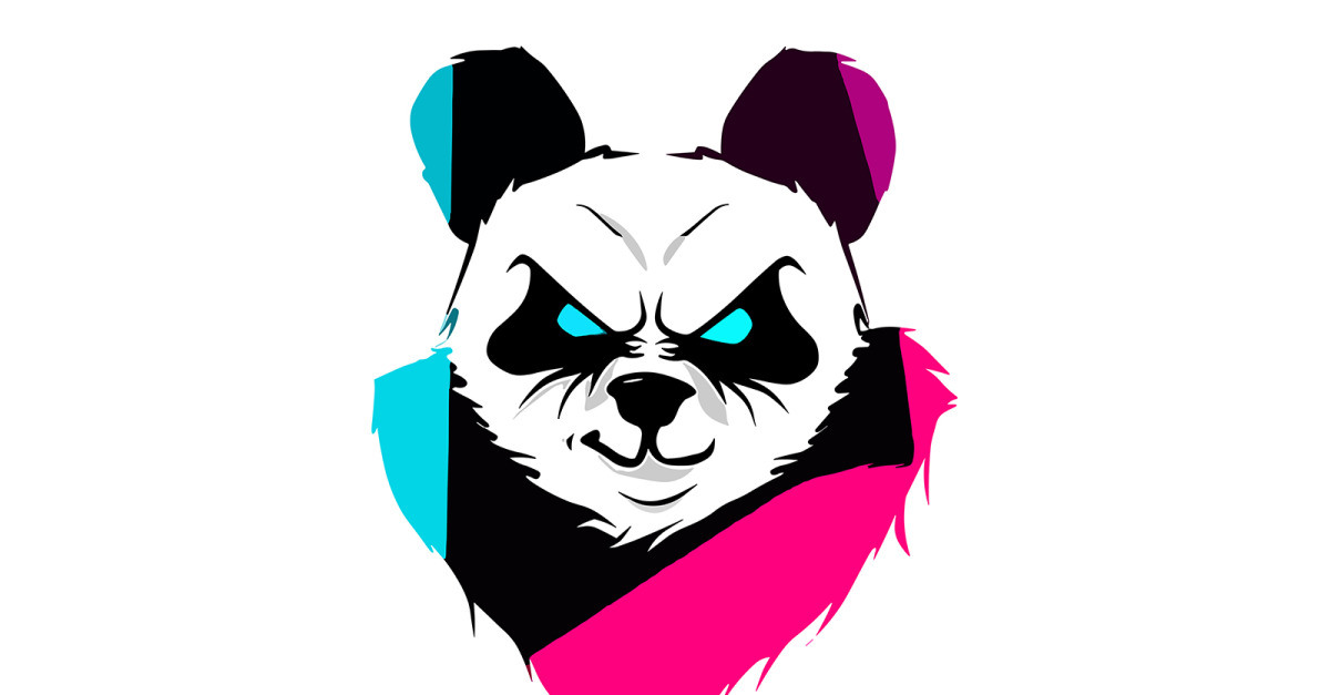 Vecteur dillustration dart de pandas