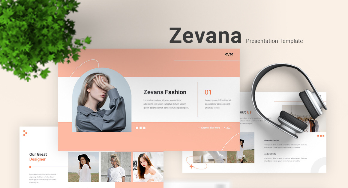 Zevana - Mode PowerPoint #329661 - TemplateMonster