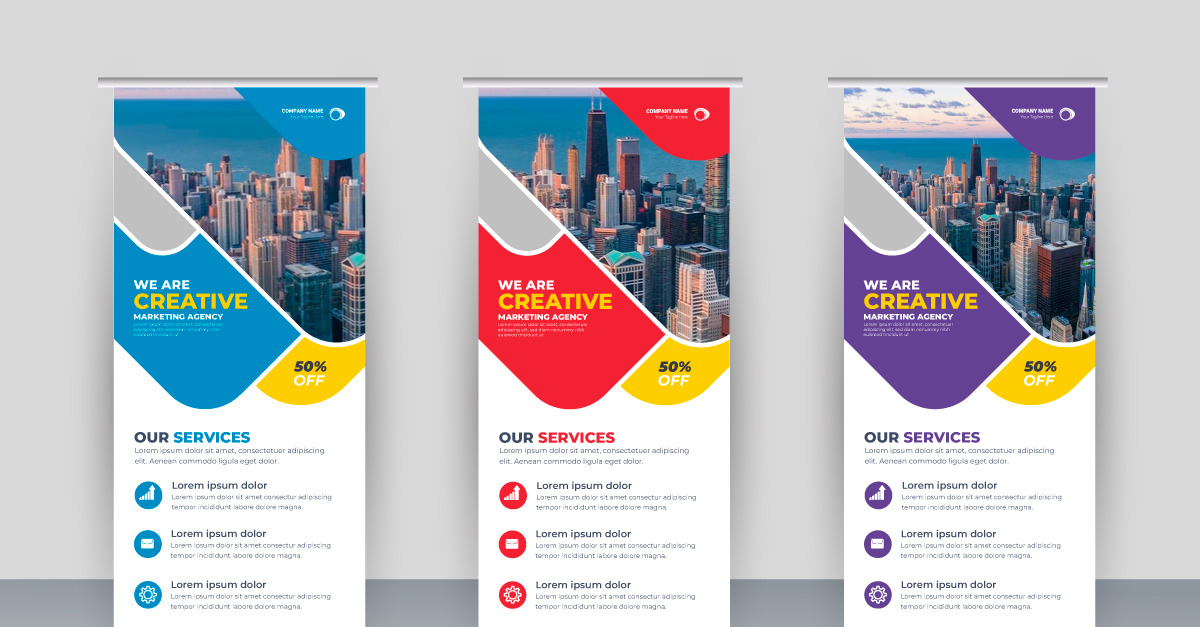 Vector professional modern corporate stand roll up banner and pull up ...