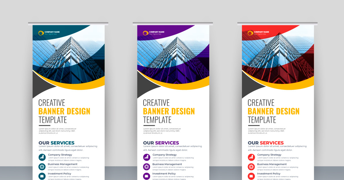 Vector professional modern corporate stand roll up banner and pull up ...