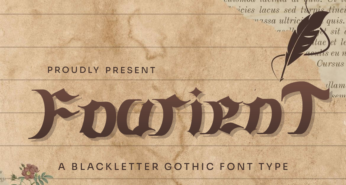 Fourient - Police gothique Blackletter - TemplateMonster