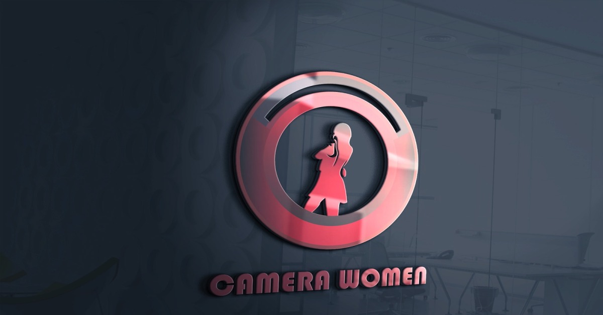 Camera Women Photography Logo Template Vector File Unique Design