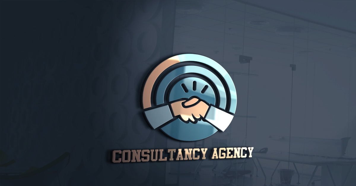 Consultancy Business Logo Template For Consulting Agency Vector File