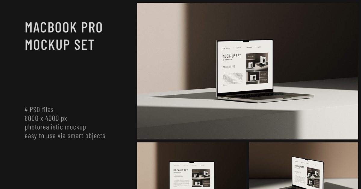 MacBook Pro Mock-up Set v.1 #330236 - TemplateMonster