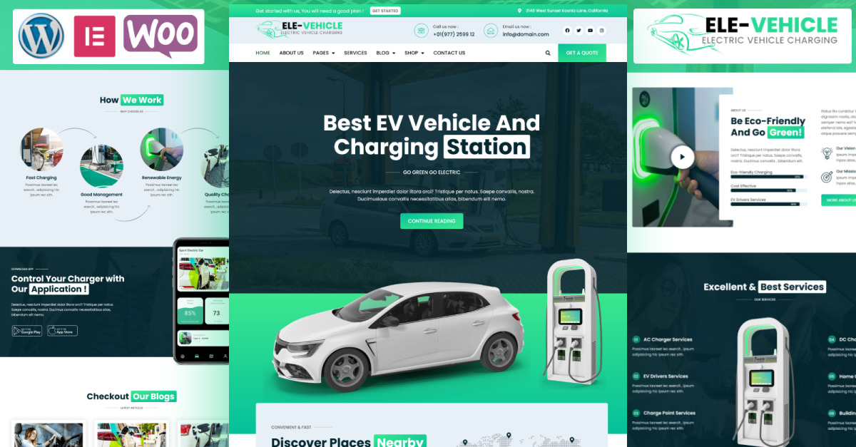ELE-Vehicle - Electric Vehicle & Charging Station WordPress Theme