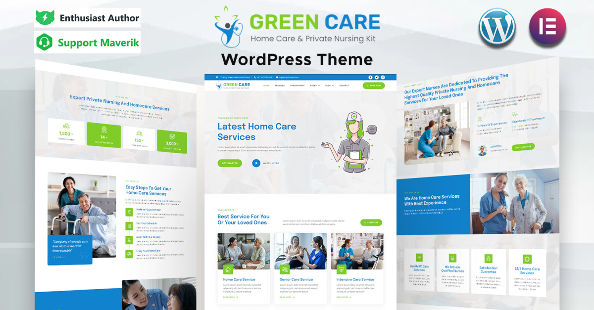 Green Care - Home Care & Private Nursing WordPress Theme