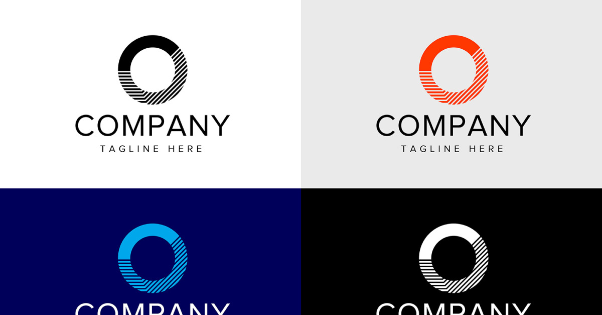 Letter O logo design template #330306 - TemplateMonster