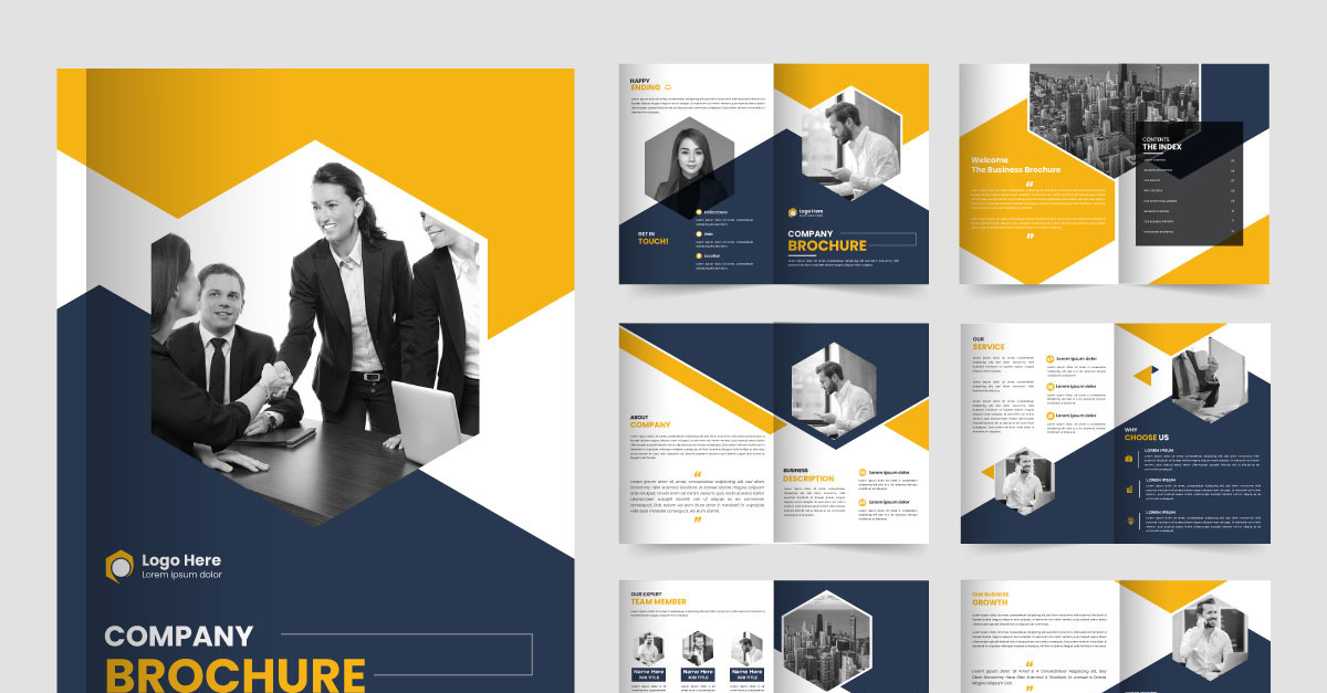 Business Broschyr mall design och företag broschyr mall layout design idé