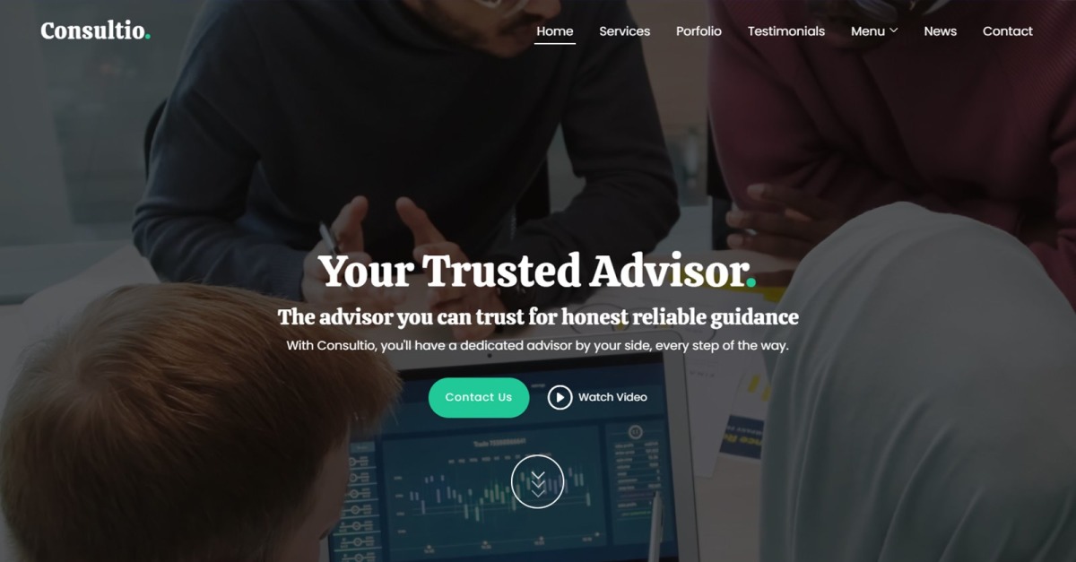 Consultio - Law & Businesses Consulting Agency Landing Page Template