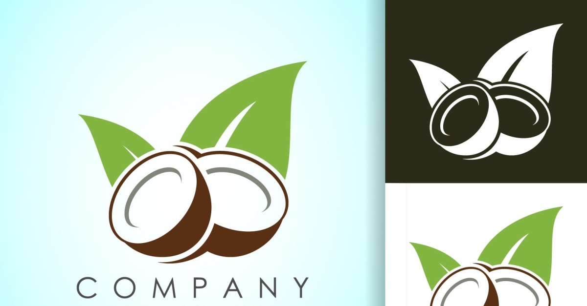 Noix de coco Logo Boisson à la noix de coco6