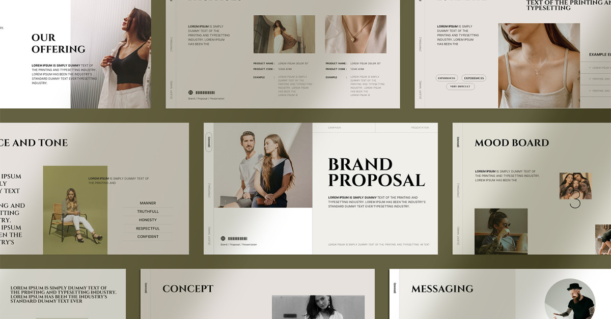 The Brand Proposal Presentation Powerpoint - TemplateMonster