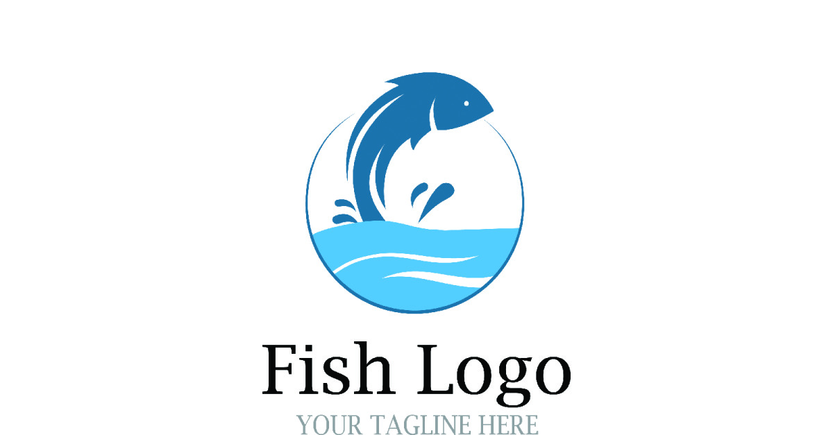 Logo de poisson pour toutes les entreprises et restaurants