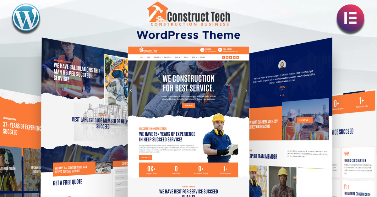Construct Tech - Construction Business WordPress Theme