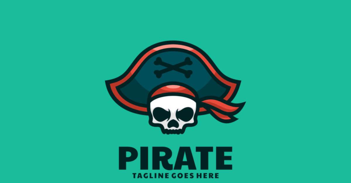 Pirate Simple Mascot Logo Style #331023 - TemplateMonster