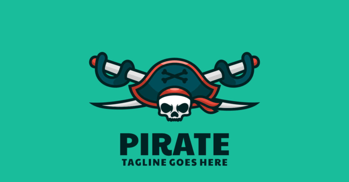 Pirate Simple Mascot Logo #331020 - TemplateMonster
