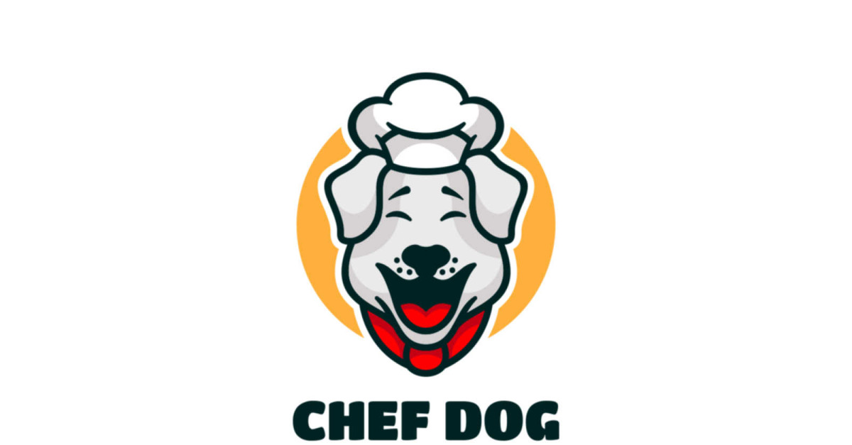Chef Dog Mascot Cartoon Logo #331170 - TemplateMonster