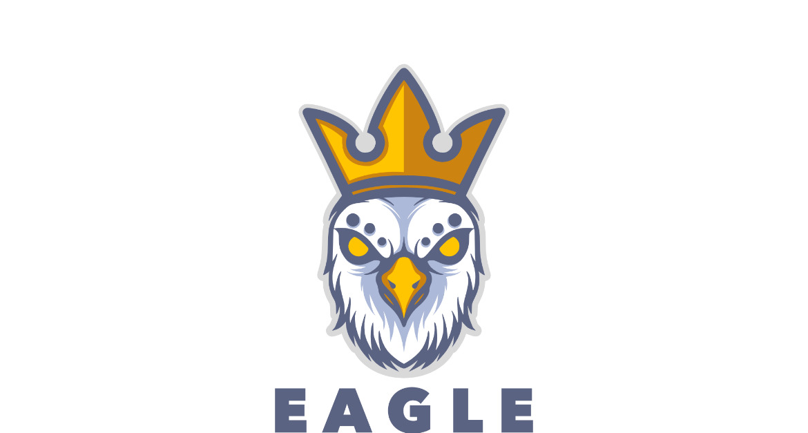 Eagle king mascot logo template #331168 - TemplateMonster