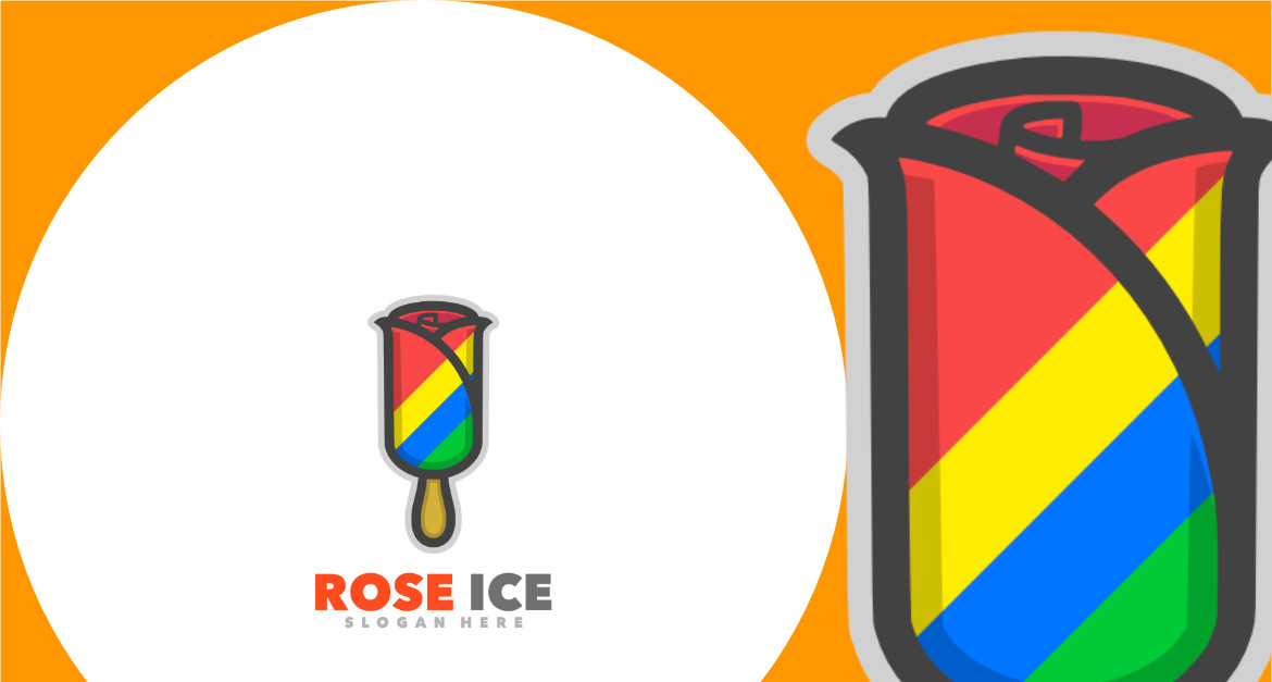 Gül buzu benzersiz basit logo #331146 - TemplateMonster