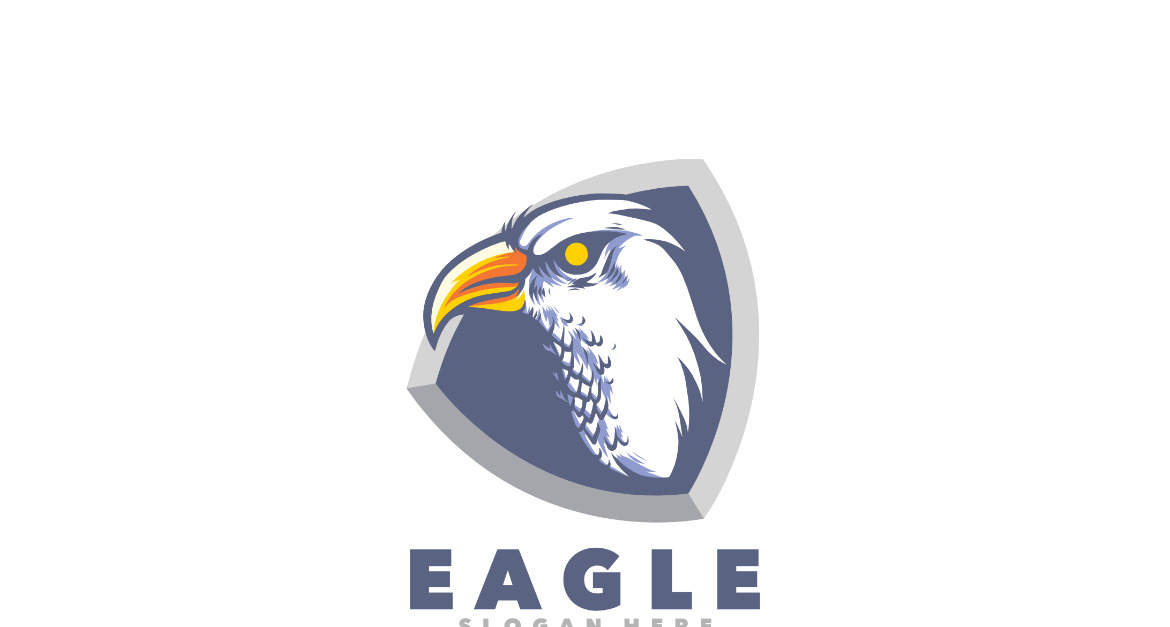 Eagle emblem logo design template #331228 - TemplateMonster