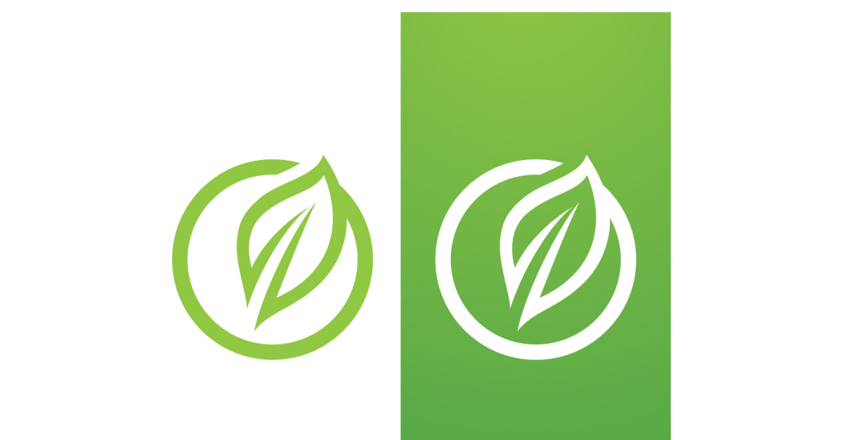 Eco leaf green fresh nature go green tree logo design template v25