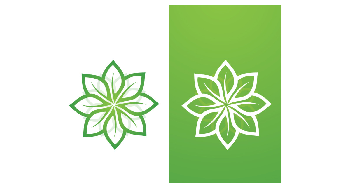 Eco leaf green fresh nature go green tree logo design template v29