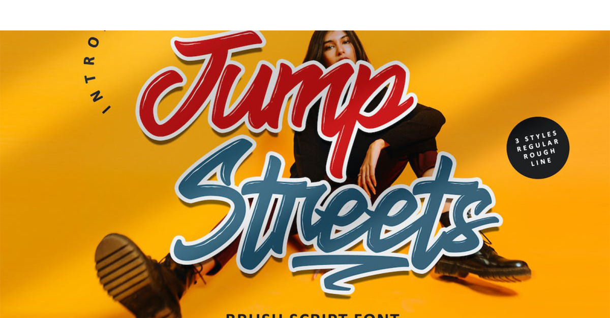 Fonte de script de pincel Jump Streets - TemplateMonster