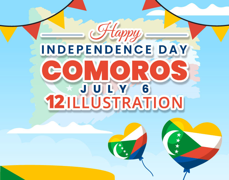 12 Happy Comoros Independence Day Illustration