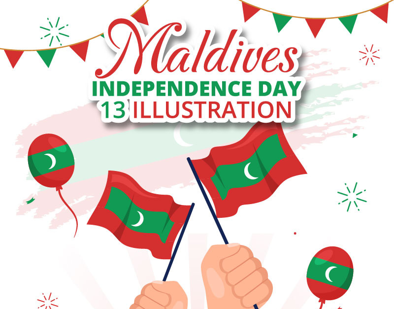 13 Happy Maldives Independence Day Illustration