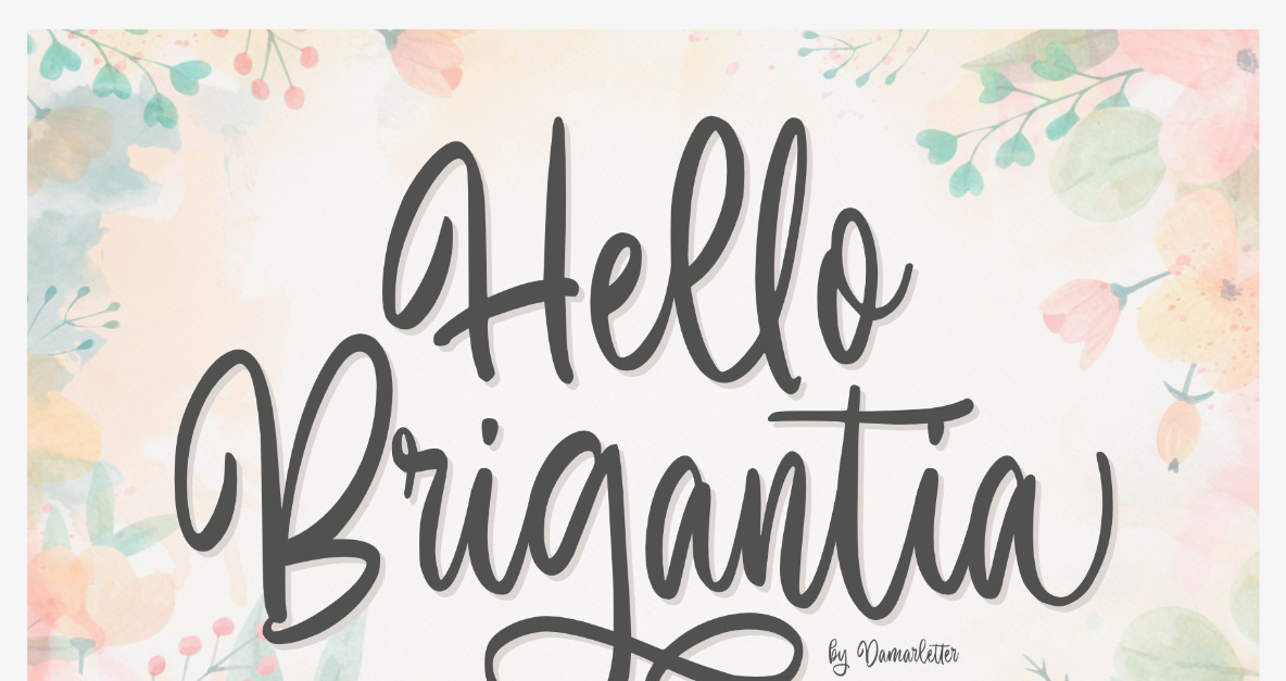 Hello Brigantia - Fuente manuscrita #332012 - TemplateMonster
