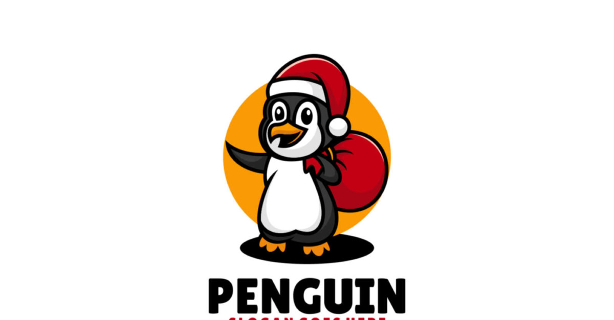Penguin Mascot Cartoon Logo 1 #332202 - TemplateMonster
