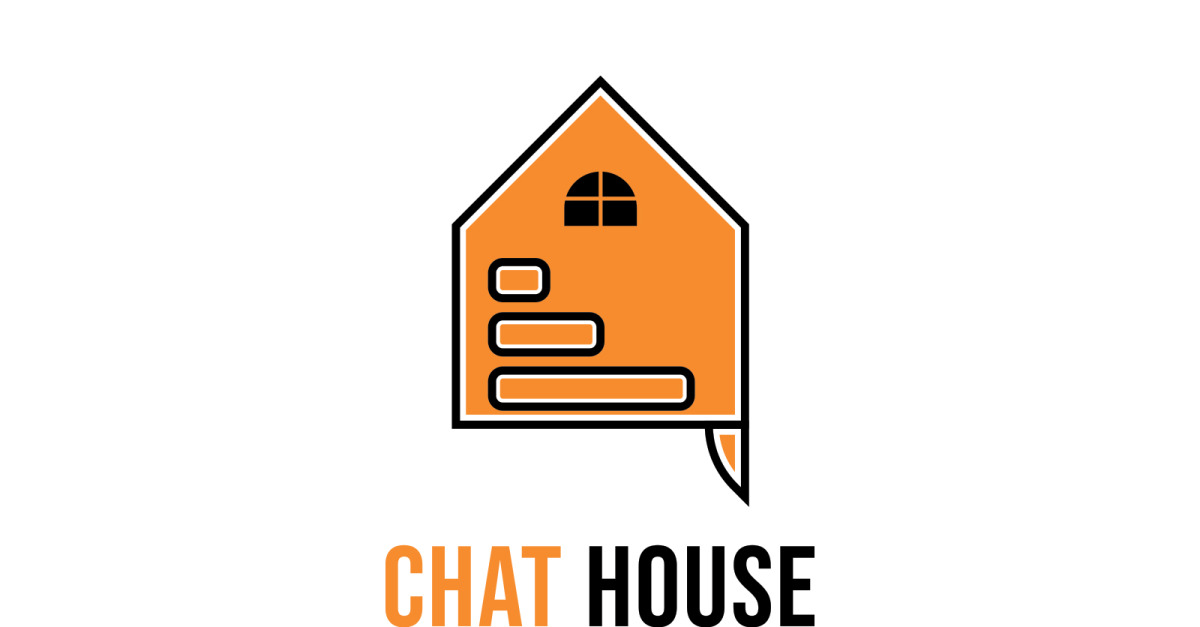 Chat House Modern Logo Template #332306 - TemplateMonster