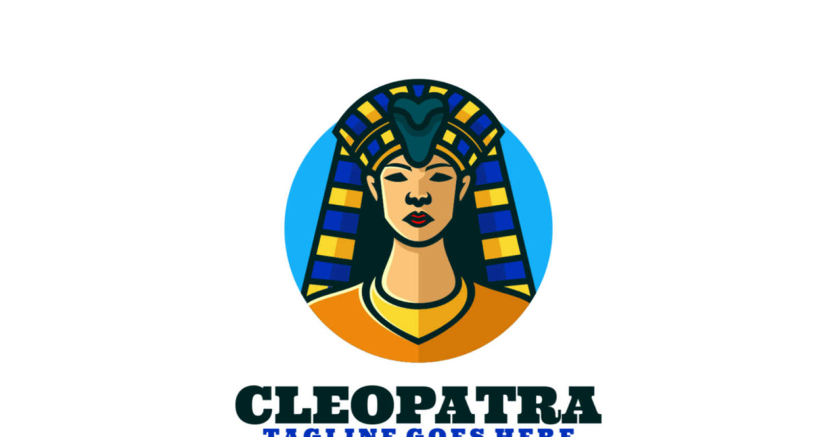 Cleopatra Simple Mascot Logo Style #332352 - TemplateMonster