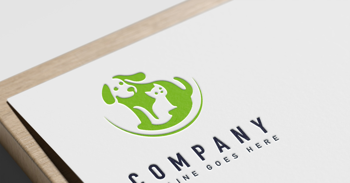 Modèle de conception de logo pour animalerie - Kitty Logo