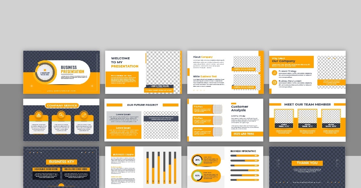 Modern Business presentation template - TemplateMonster