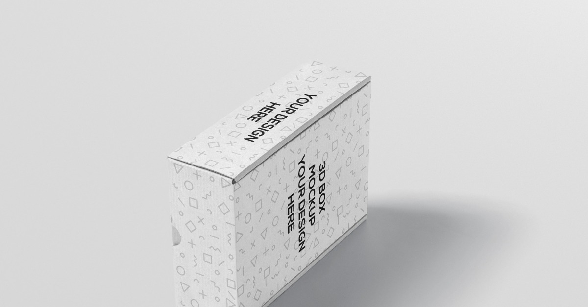 Rectangular Packaging Box Mockup 5 #332673 - TemplateMonster