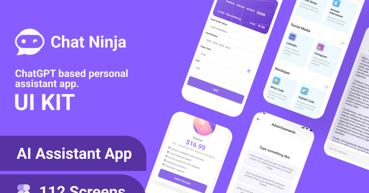 Chat Ninja-ChatGPT based personal assistant - TemplateMonster