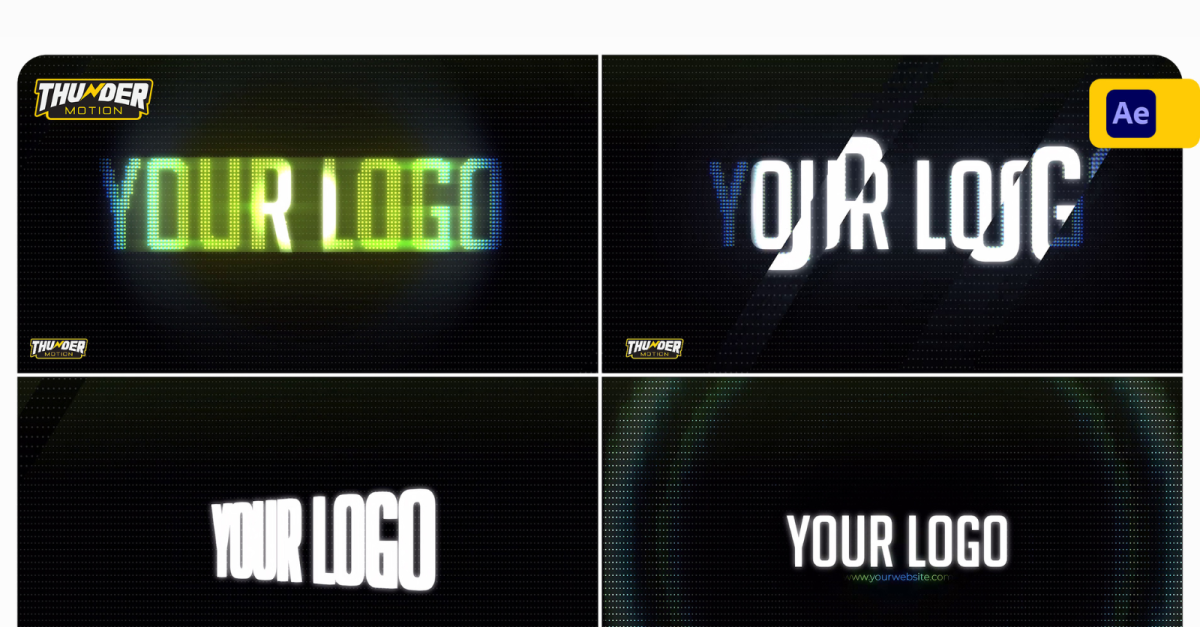 Digital Wave Logo Reveal - After Effects Template