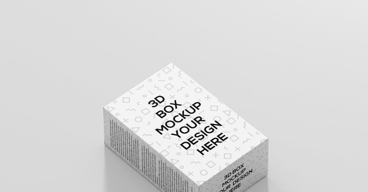 Big Size Cereals Box Mockup 4 #332991 - TemplateMonster