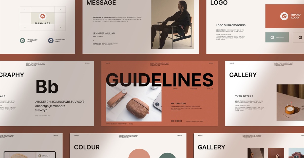 The Brand Guideline Presentation #332941 - TemplateMonster