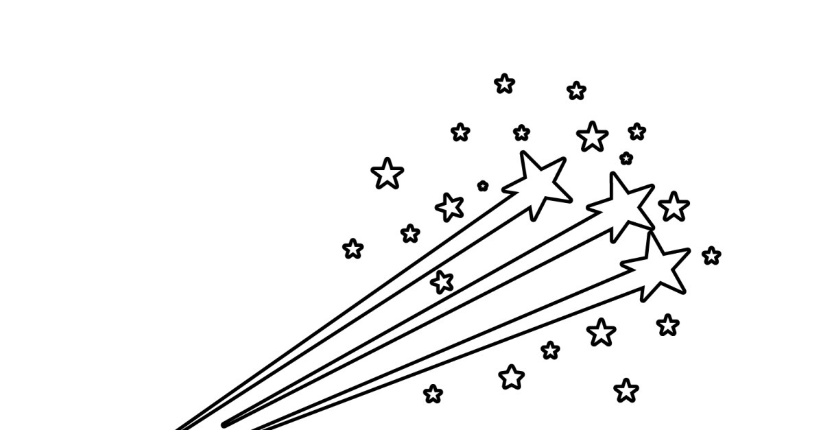 Shooting star design vector decoration v10 - TemplateMonster