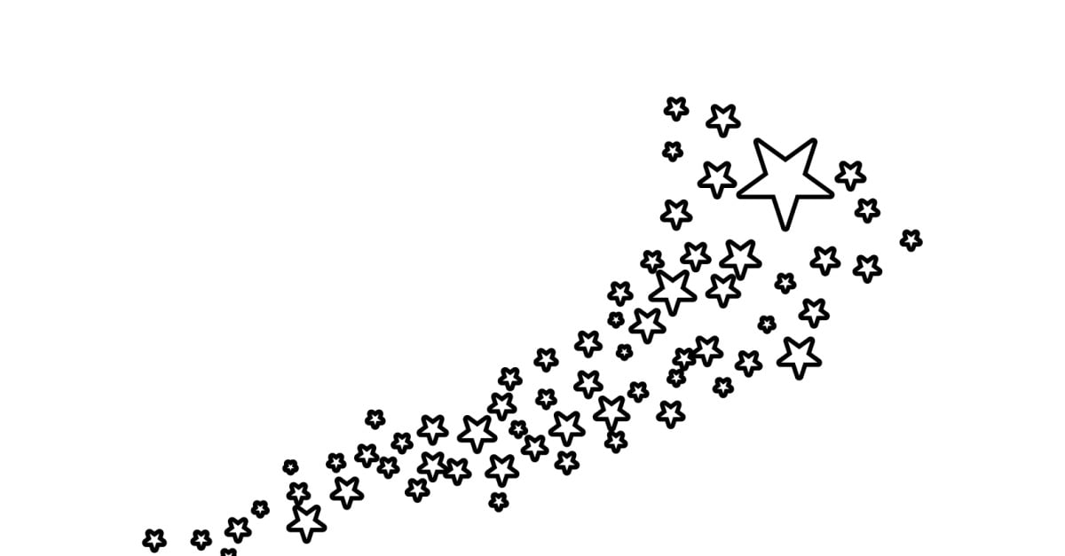 Shooting star design vector decoration v14 - TemplateMonster