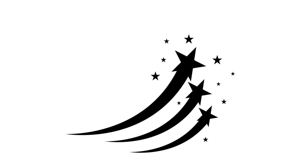 Shooting star design vector decoration v7 - TemplateMonster